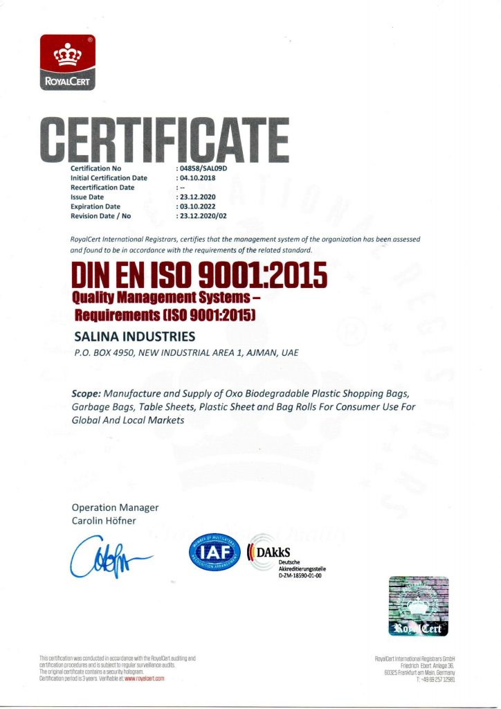 Plastic Bag Manufacturers in UAE | Reliable Supplier - Salina Group